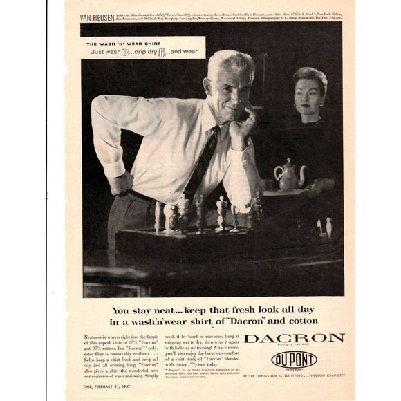 Dupont Dacron | Other | Dupont Dacron Van Heusen Wash N Wear ...